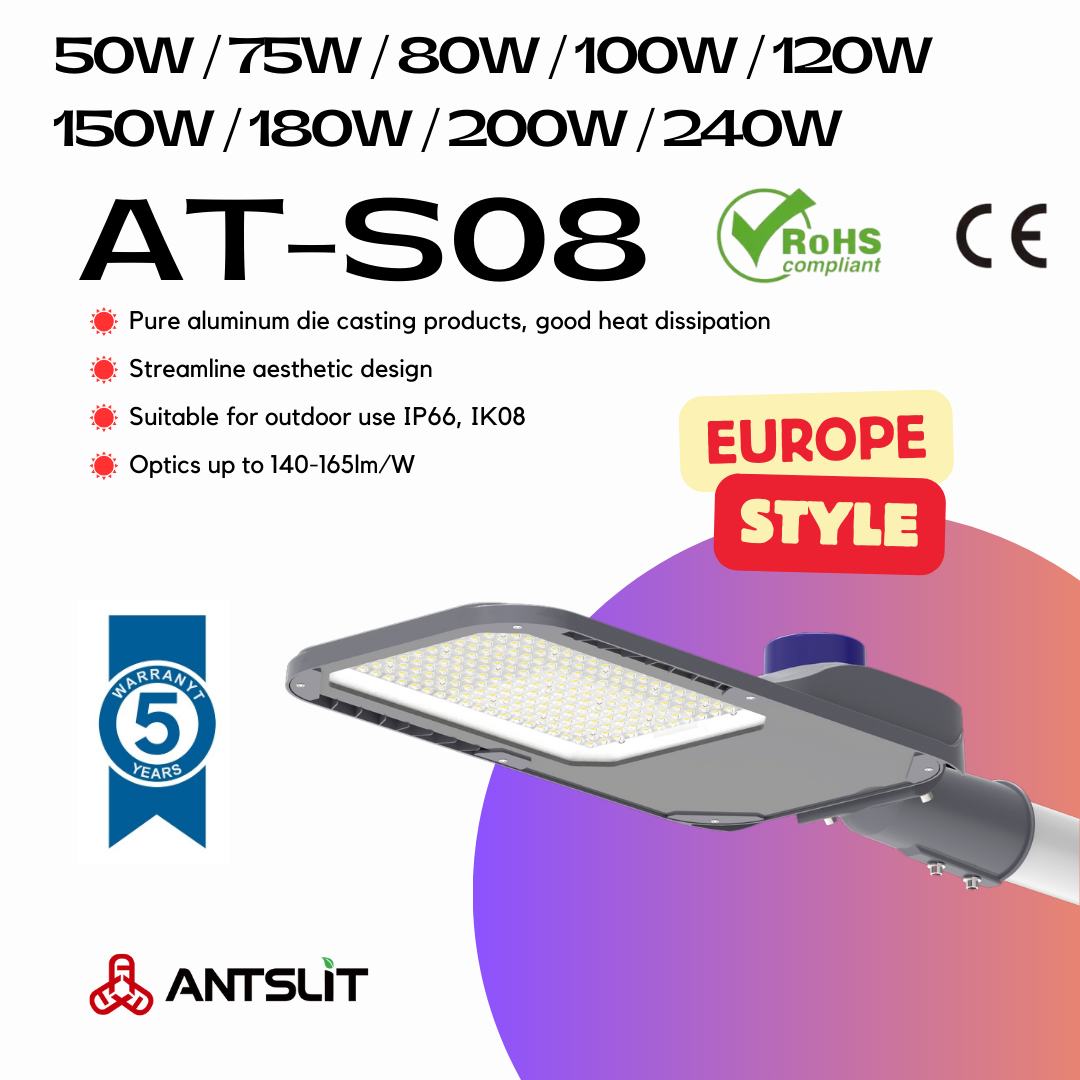 High-Efficiency 50W-240W LED Street Light | 180lm/W IP66 Outdoor ...