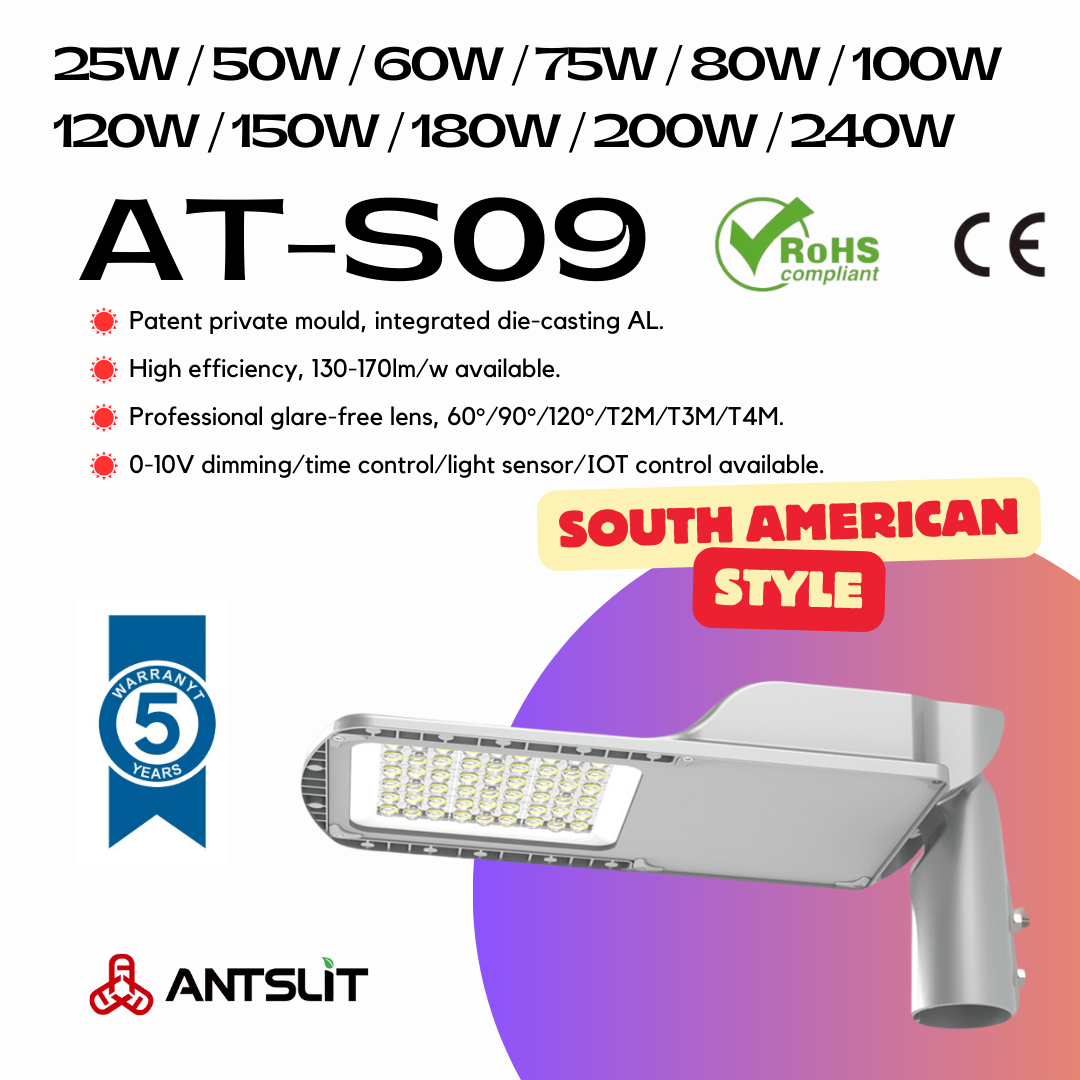 High-Efficiency 25W-240W LED Street Light with IP66 Rating | Glare-Free ...